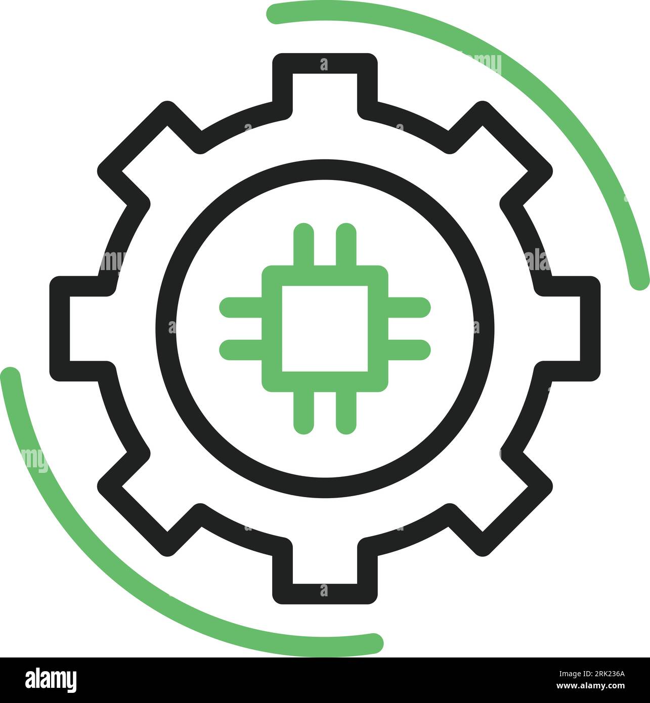 Automated Engineering Icon image. Suitable for mobile application Stock ...