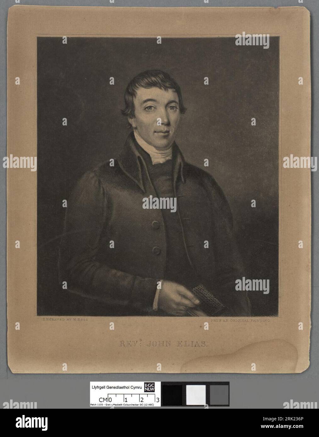Revd. John Elias 1840 by William Roos Stock Photo - Alamy