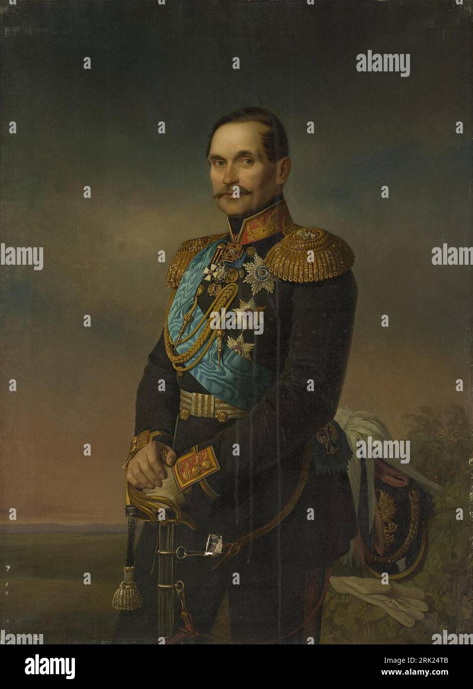 Portrait of Prince Vasily Dolgorukov circa 1874 by Georg von Bothmann ...