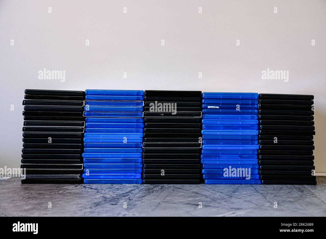 Stack of Blu ray movies for home theatre Stock Photo - Alamy