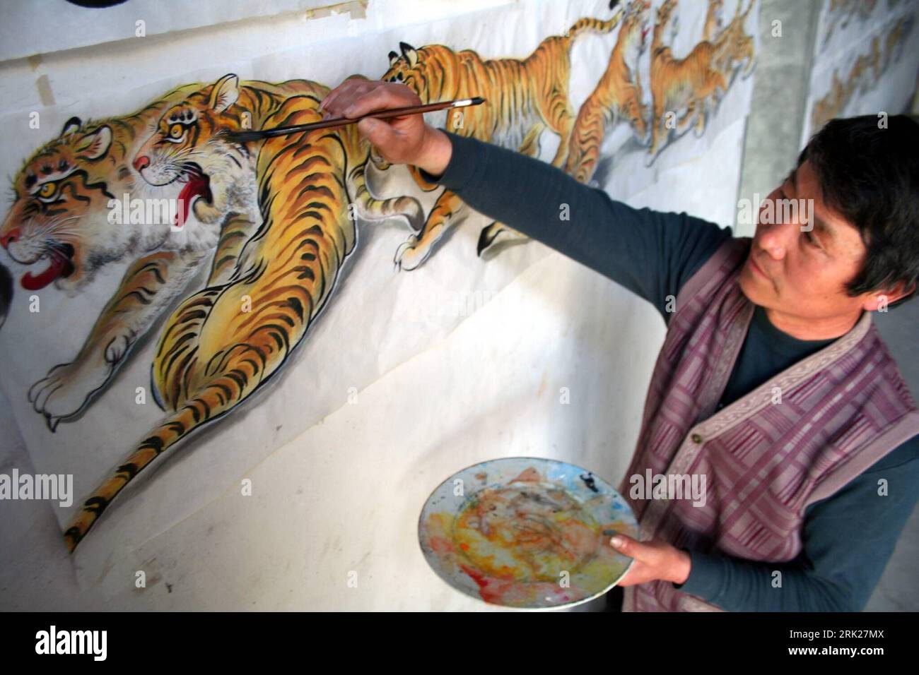 Tiger malerei hi-res stock photography and images - Alamy