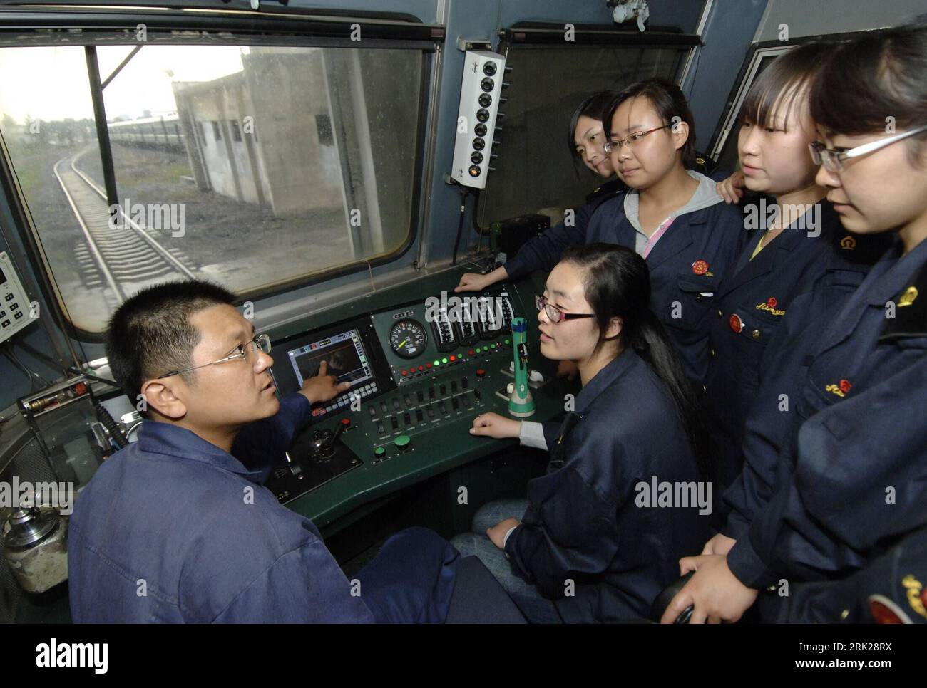 Women train driver hi-res stock photography and images - Alamy