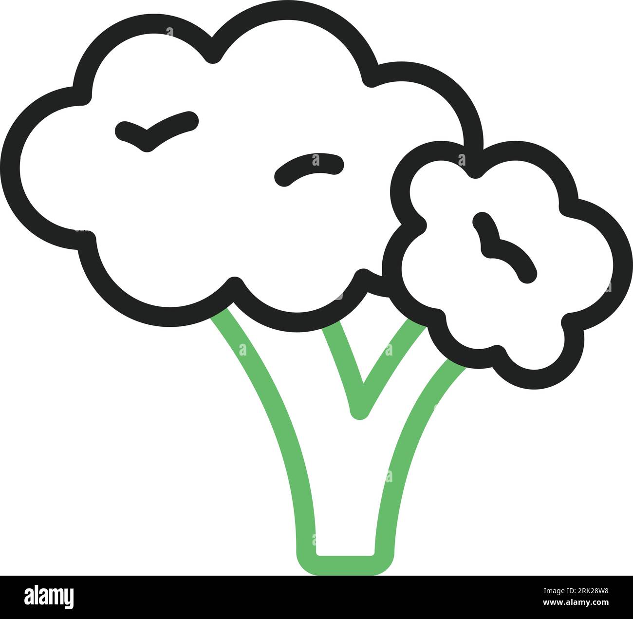 Broccoli vegetable isolated outline Stock Vector Images - Alamy