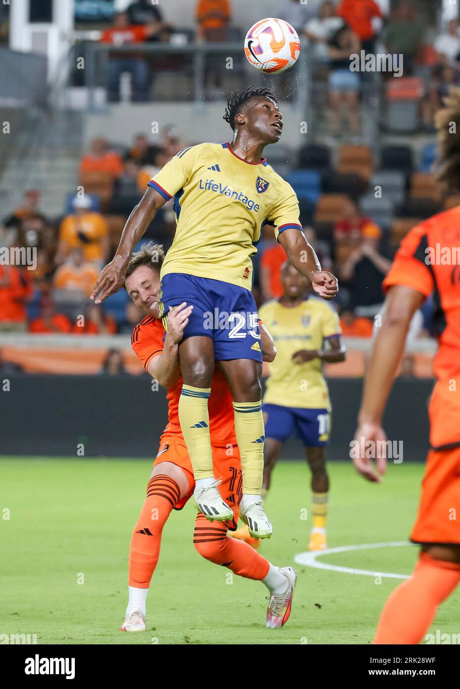 HOUSTON, TX - AUGUST 23: Real Salt Lake midfielder Emeka Eneli (25 ...