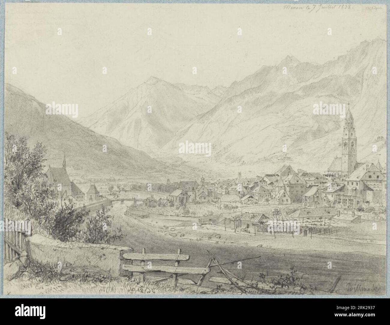 Méran 1838 by Carl Johan Billmark Stock Photo - Alamy