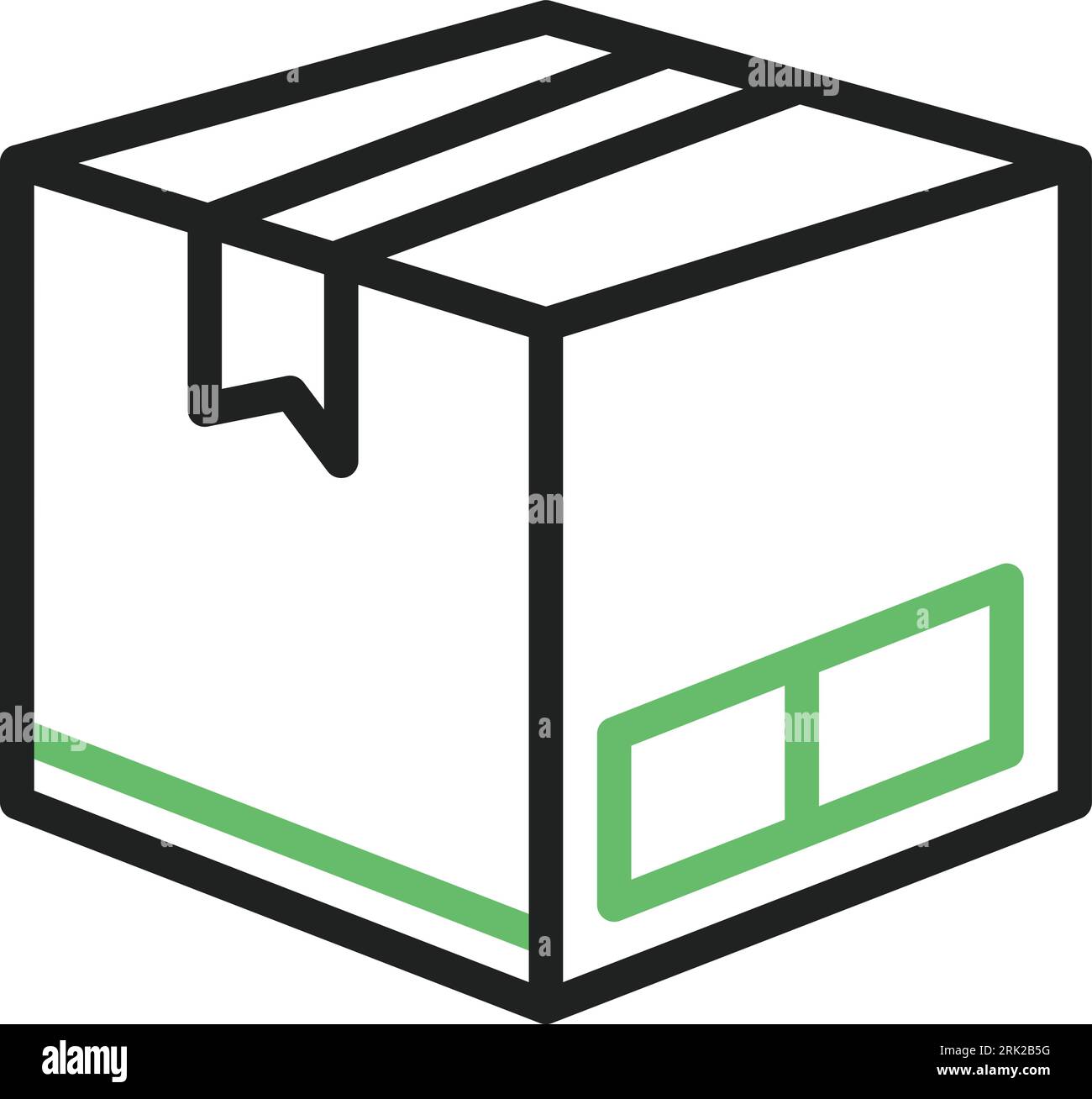 Cardboard box package in Stock Vector Images - Alamy