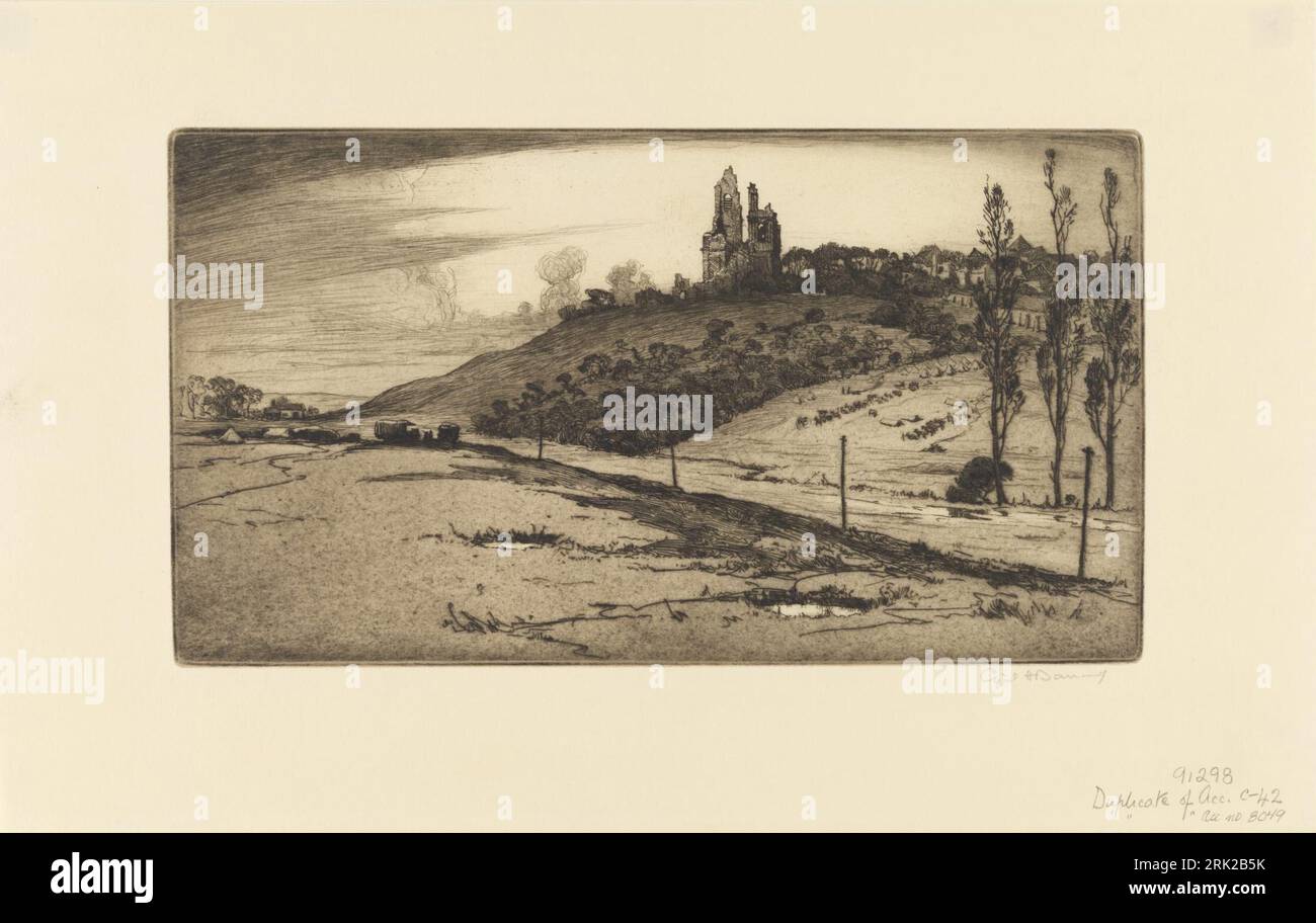 Mont St. Eloy 7 May 1917 by Cyril Henry Barraud Stock Photo - Alamy