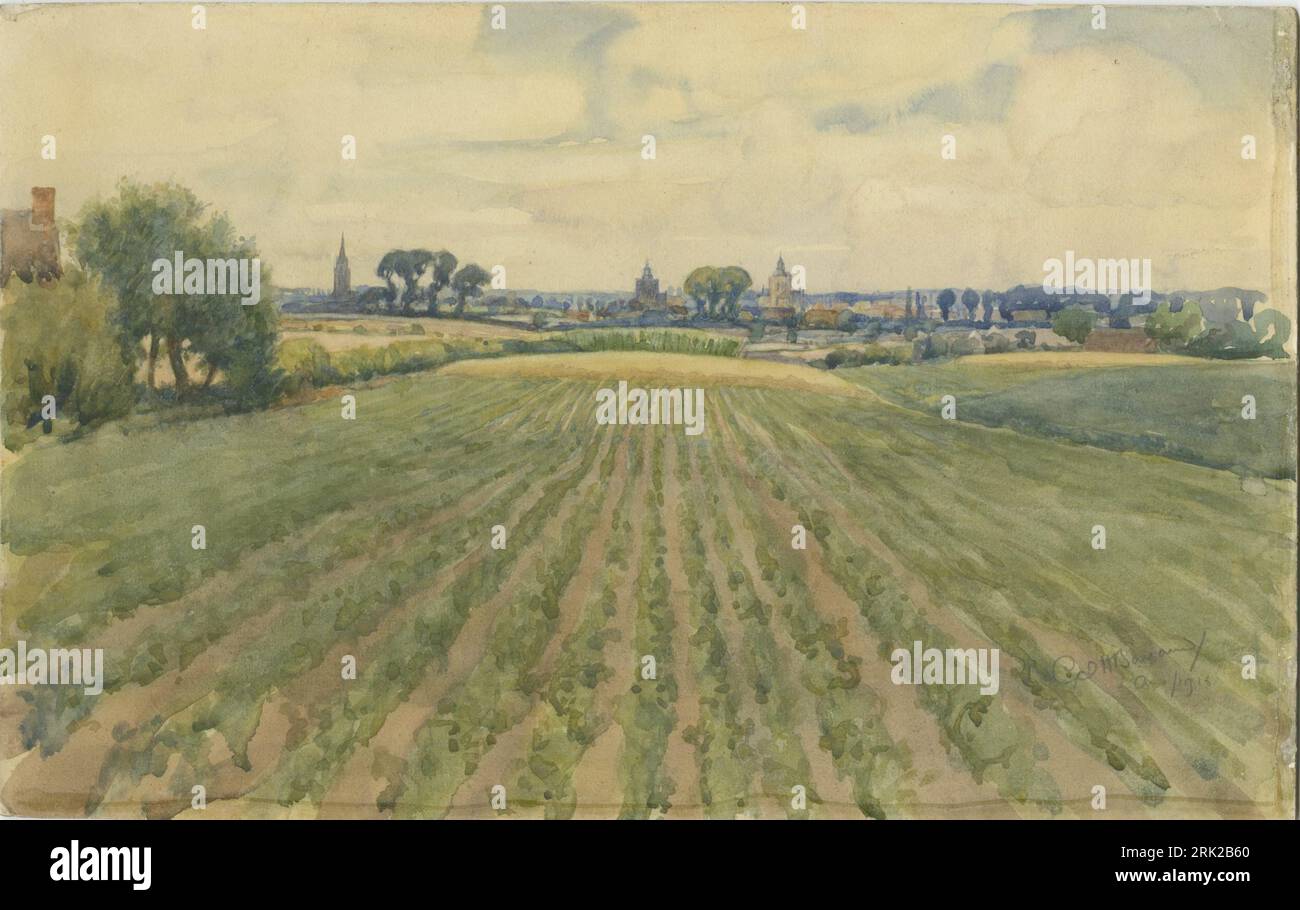 POPERINGHE August 1916 by Cyril Henry Barraud Stock Photo - Alamy