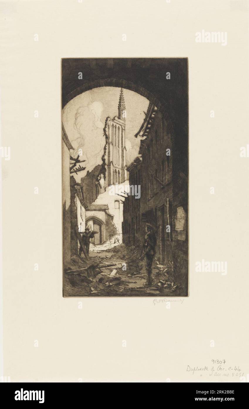 St. Jacques, Ypres 4 May 1916 by Cyril Henry Barraud Stock Photo - Alamy