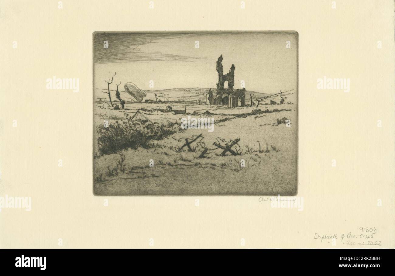 Ablain St. Nazaire 3 September 1917 by Cyril Henry Barraud Stock Photo ...