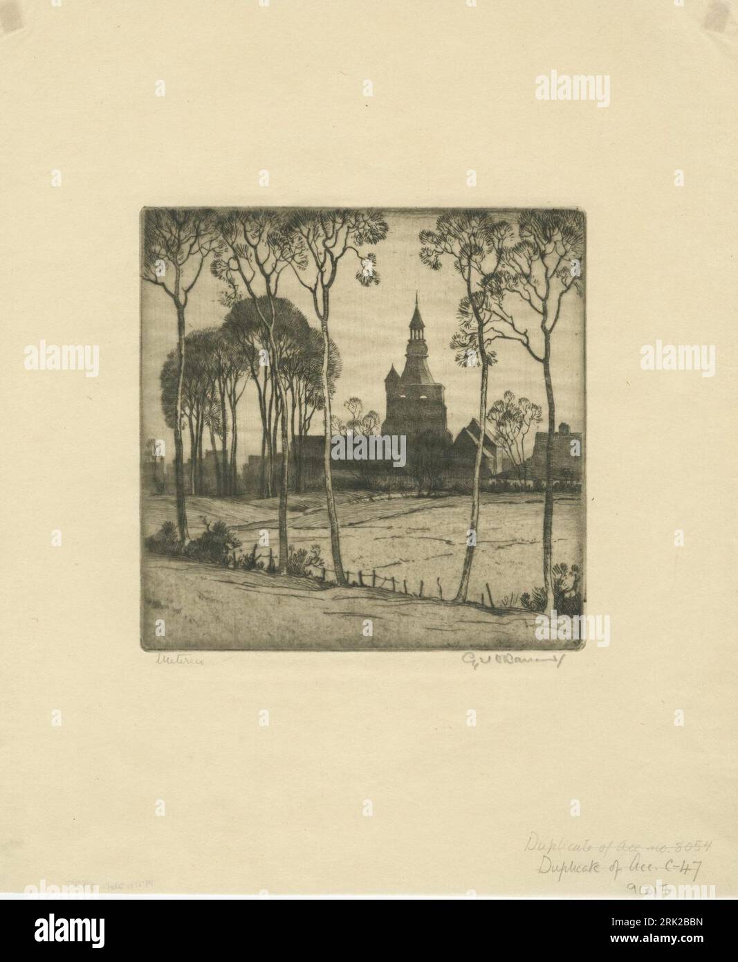 METEREN February 1916 by Cyril Henry Barraud Stock Photo - Alamy