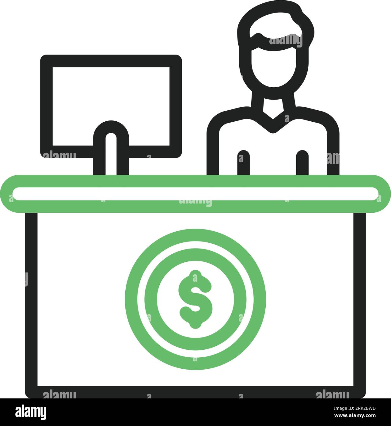 Cashier Icon image. Suitable for mobile application Stock Vector Image ...