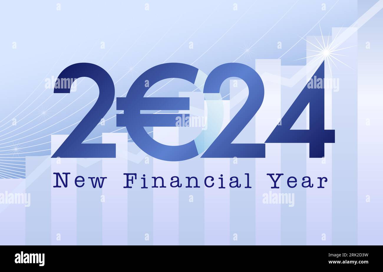 2024 financial logo with euro sign. Business background. The new ... 2024 financial logo with euro sign. Business background. The new ...