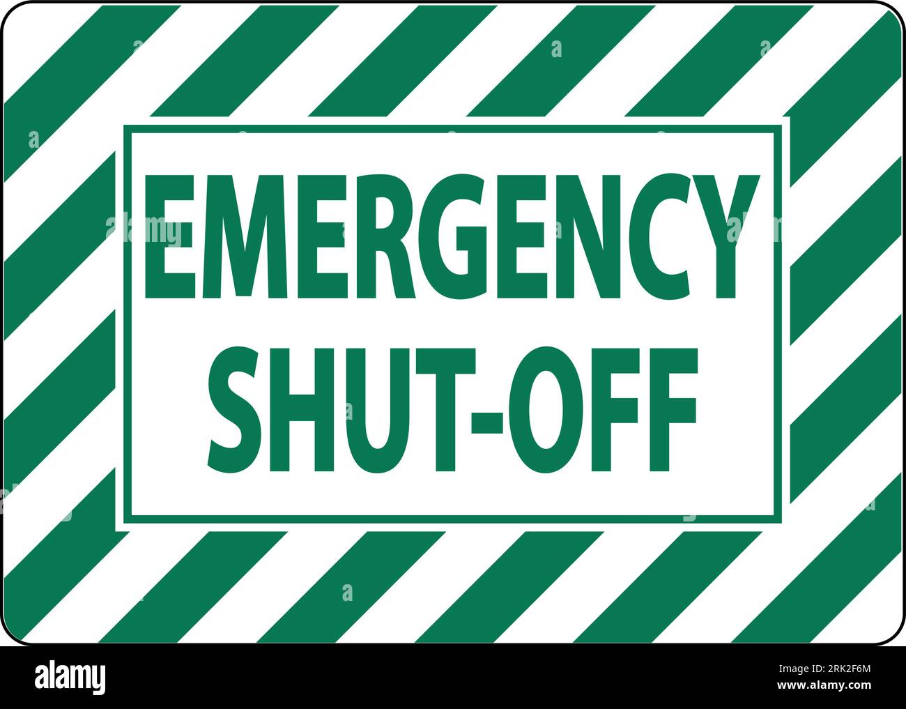 Electrical Equipment Warning Sign Emergency Shut-Off Stock Vector Image ...