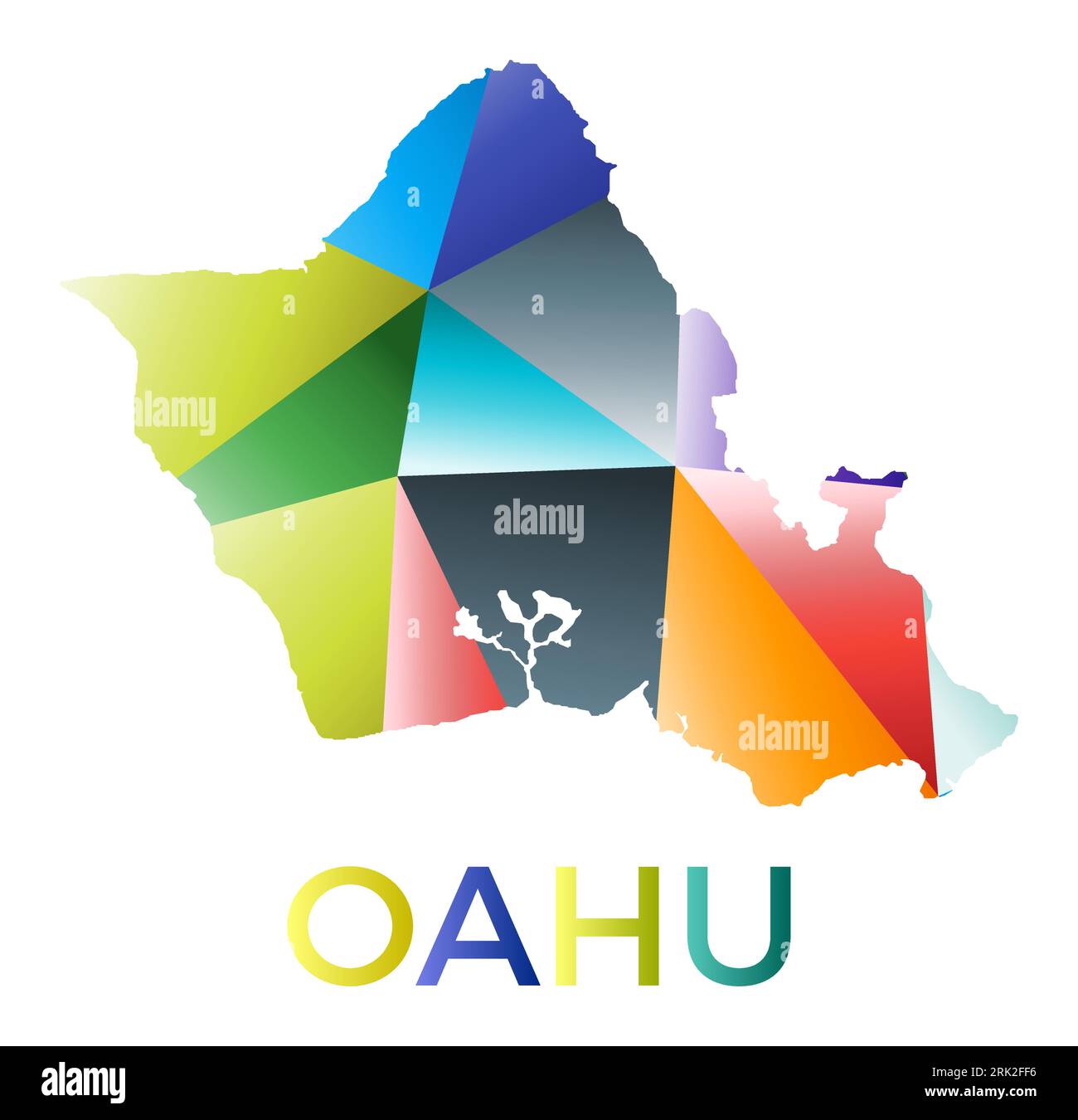 Oahu map Cut Out Stock Images & Pictures - Alamy
