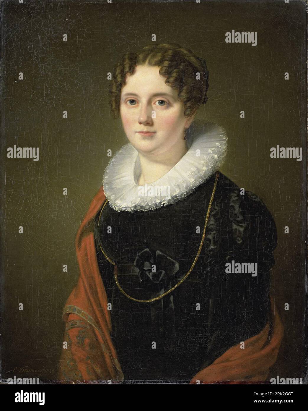 Portrait of Marie Allebé-Herckenrath, Grandmother of the Painter August ...