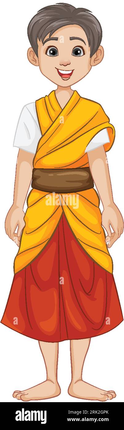 Thai monks robe Cut Out Stock Images & Pictures - Alamy