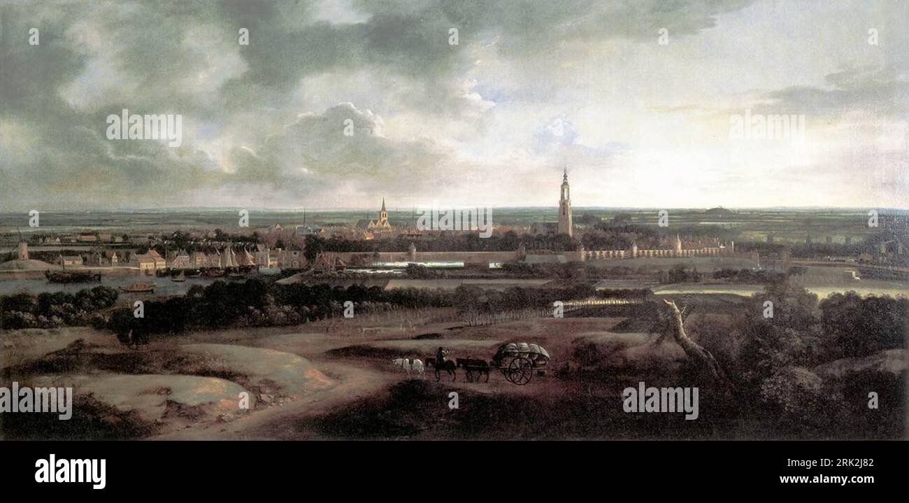 View of Amersfoort circa 1671 by Matthias Withoos Stock Photo - Alamy