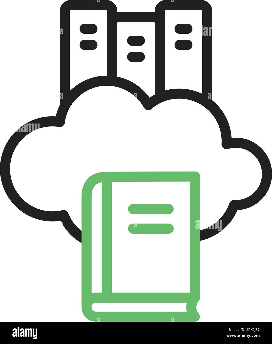 Cloud Library Icon Image Stock Vector Image & Art - Alamy