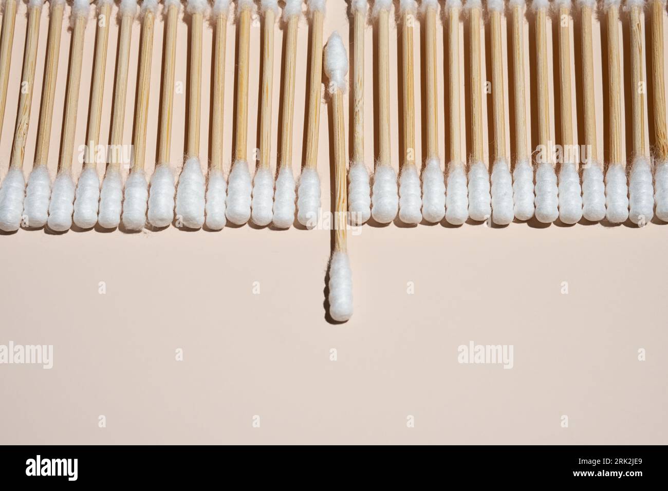 Bamboo ear sticks layout. Cotton swabs for sustainability lifestyles ...