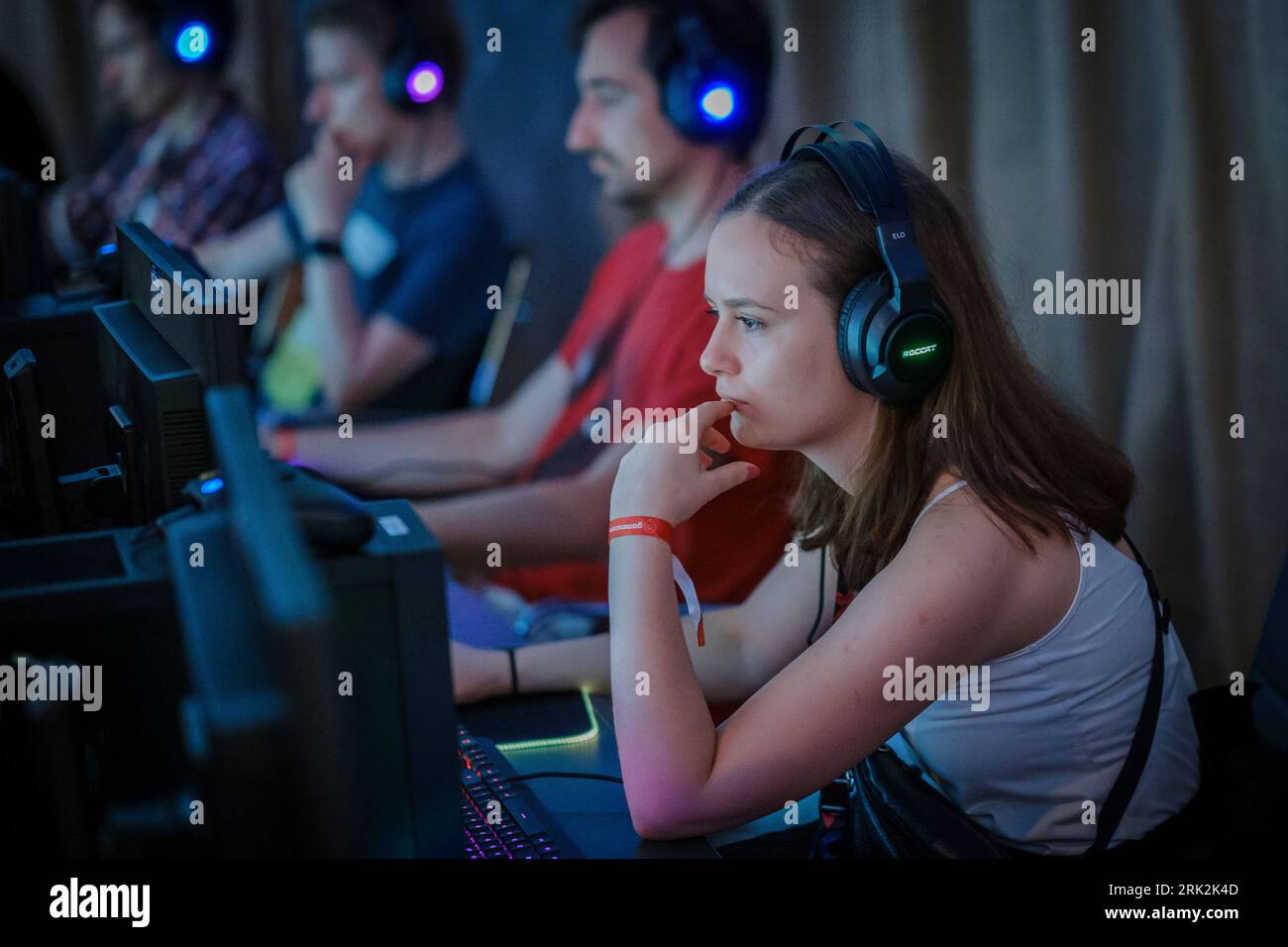 Opening day of Gamescom, the world's largest trade fair for computer ...