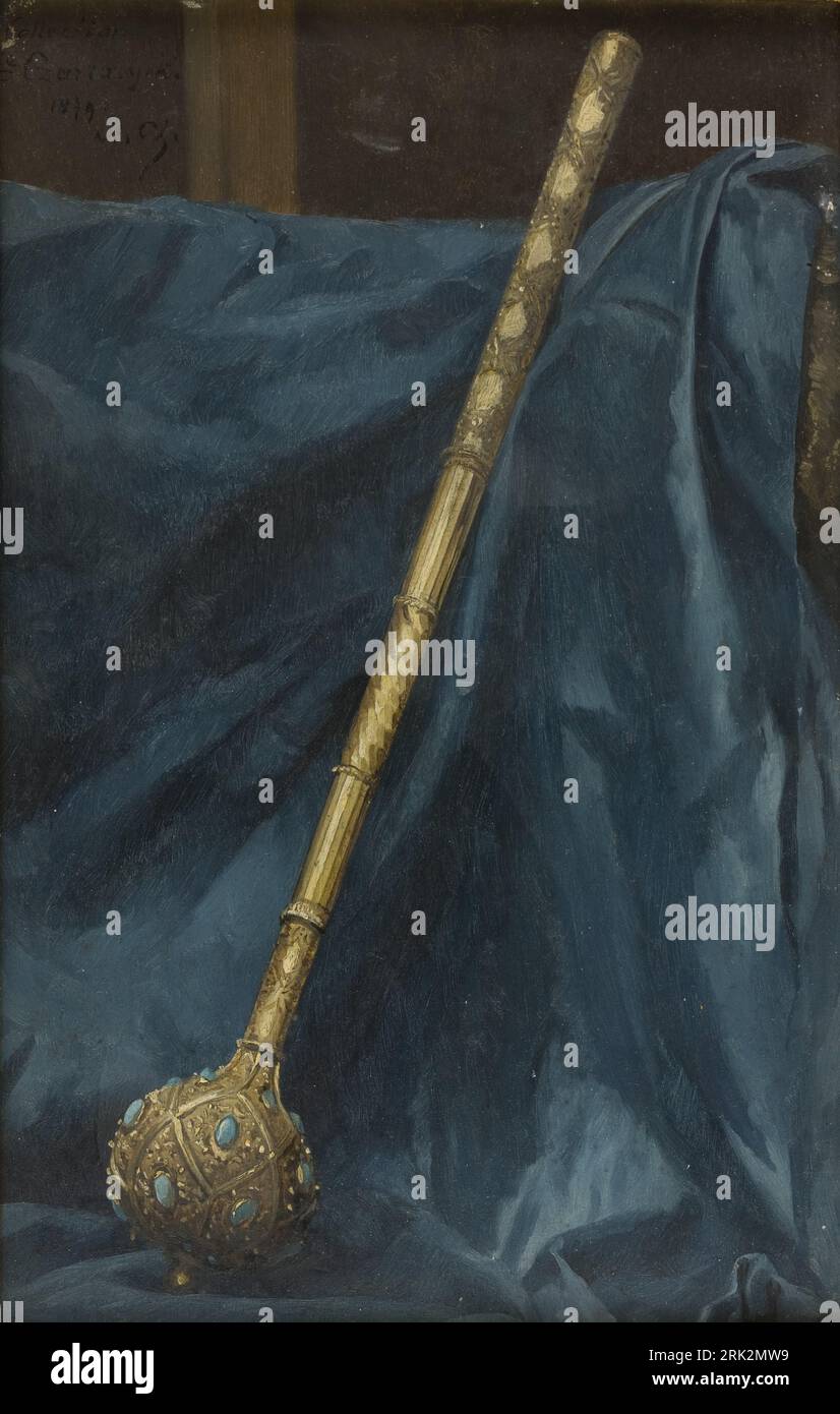 Study of a Turkish Mace from the 17th C. 1879 by Stanisław Chlebowski ...