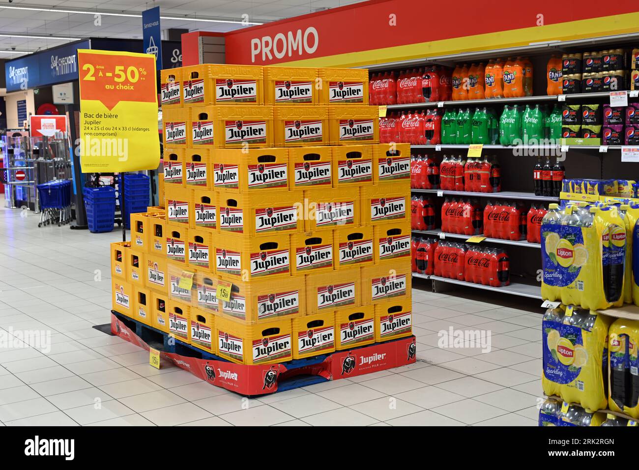 Promotional discount offers in a store Stock Photo - Alamy