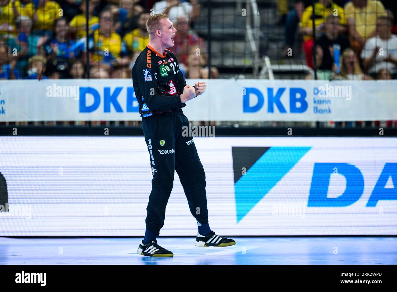 Duesseldorf, Germany. 23rd Aug, 2023. Handball: DHB Supercup, THW Kiel ...