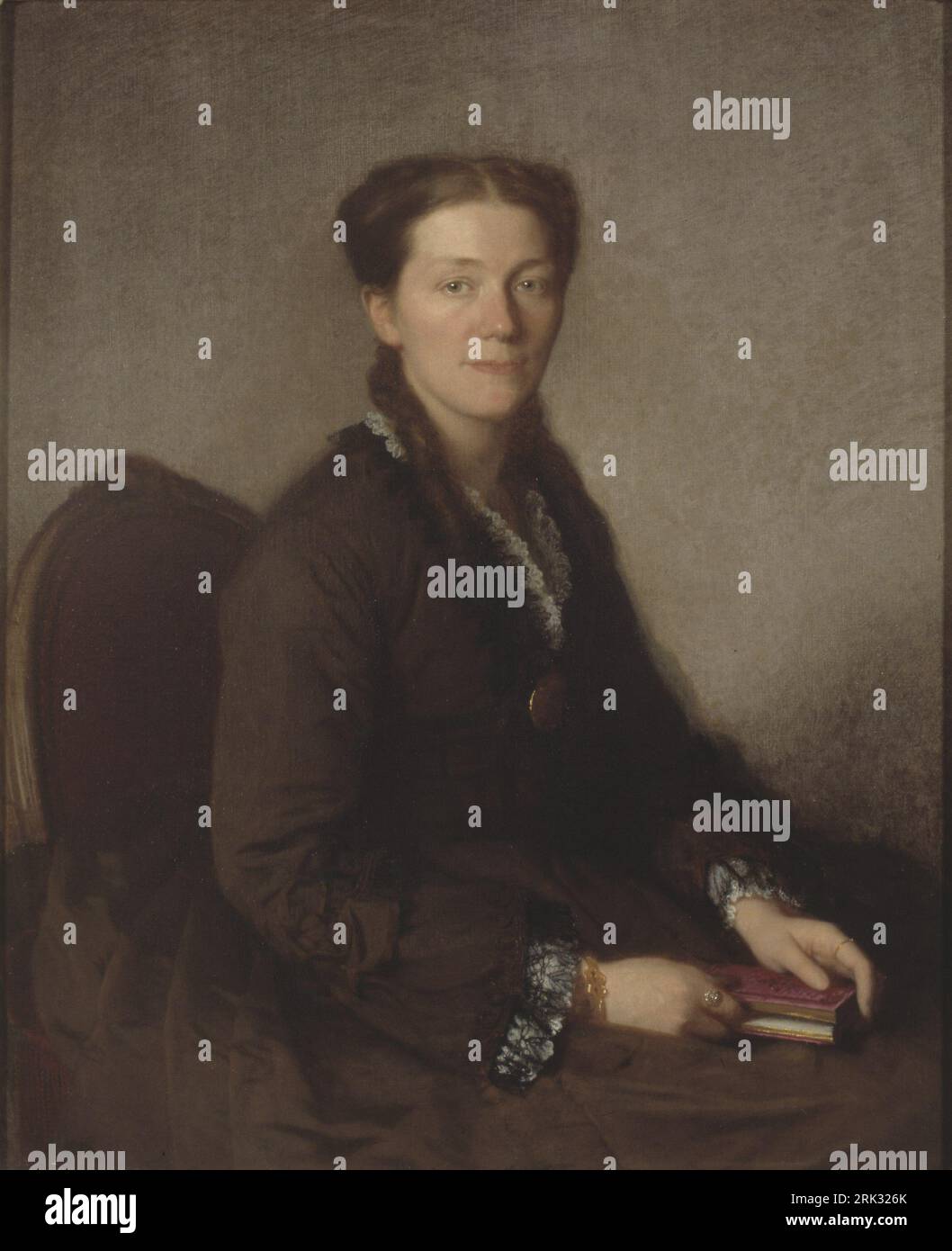 Portrait of Fru Anna Wallenberg, 1838-1910 1870 by Uno Troili Stock ...