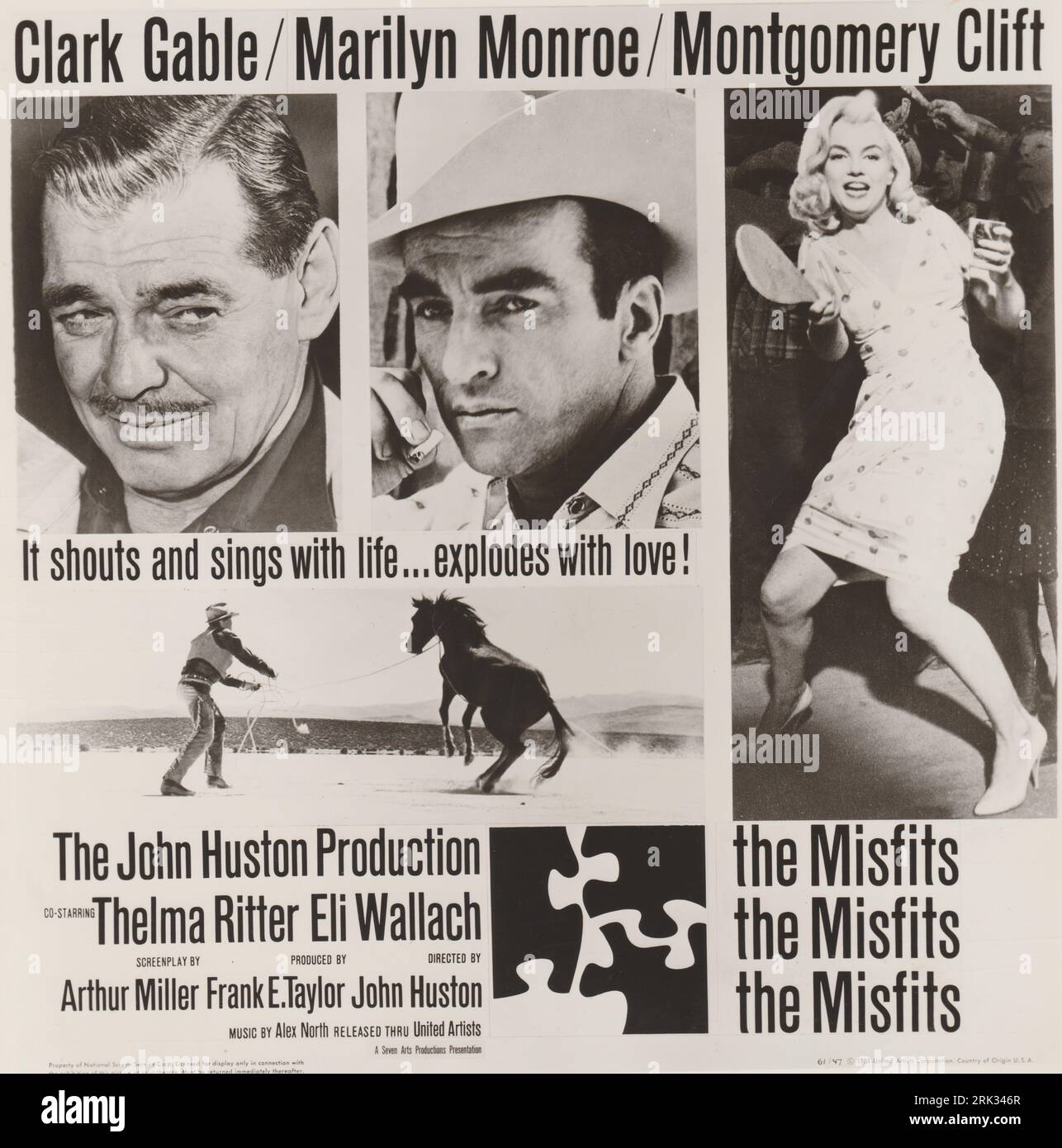 Misfits Marilyn Monroe in The Misfits by Magnum-Agency Photographers ...