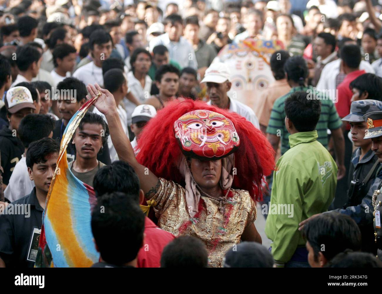 Indra jatra lakhe dancer hi-res stock photography and images - Alamy