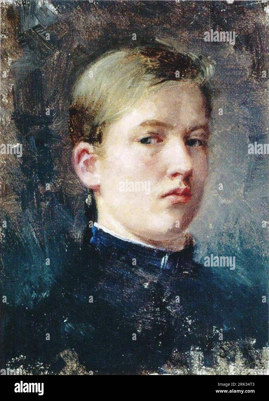Self-Portrait 1882 by Venny Soldan-Brofeldt Stock Photo - Alamy