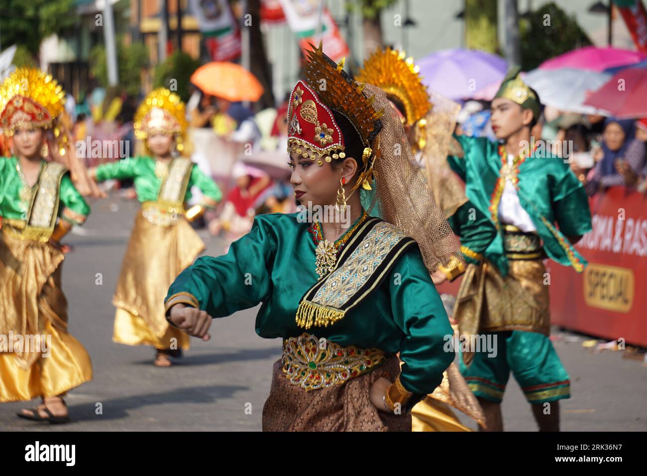 Zapin melayu dance from Riau at BEN Carnival. Zapin comes from the ...