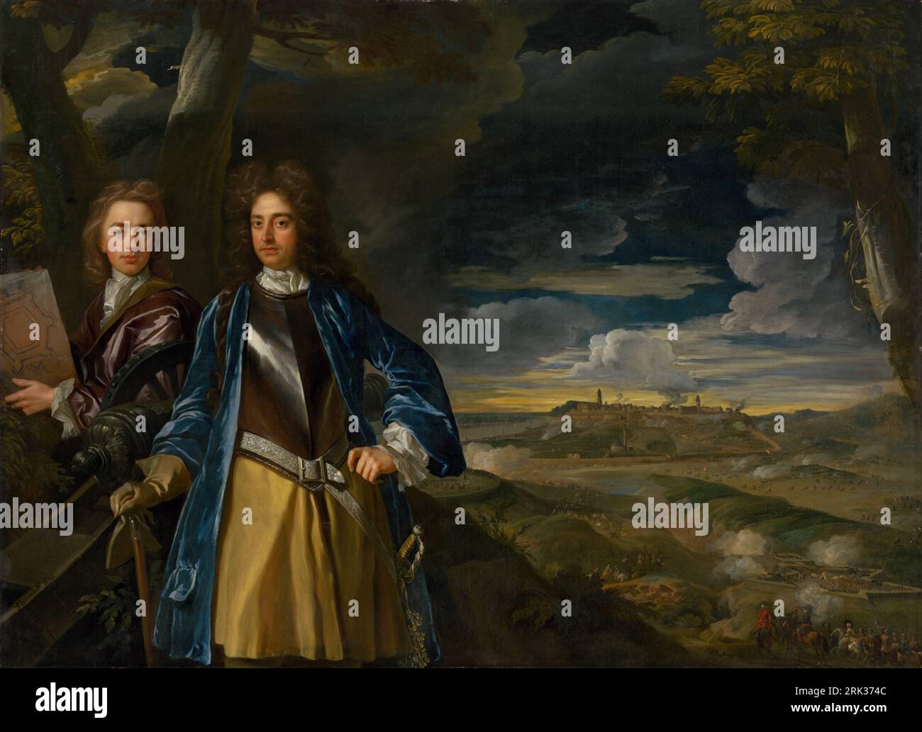 General Michael and John Richardson in the Battle of Belgrade 1710 by ...