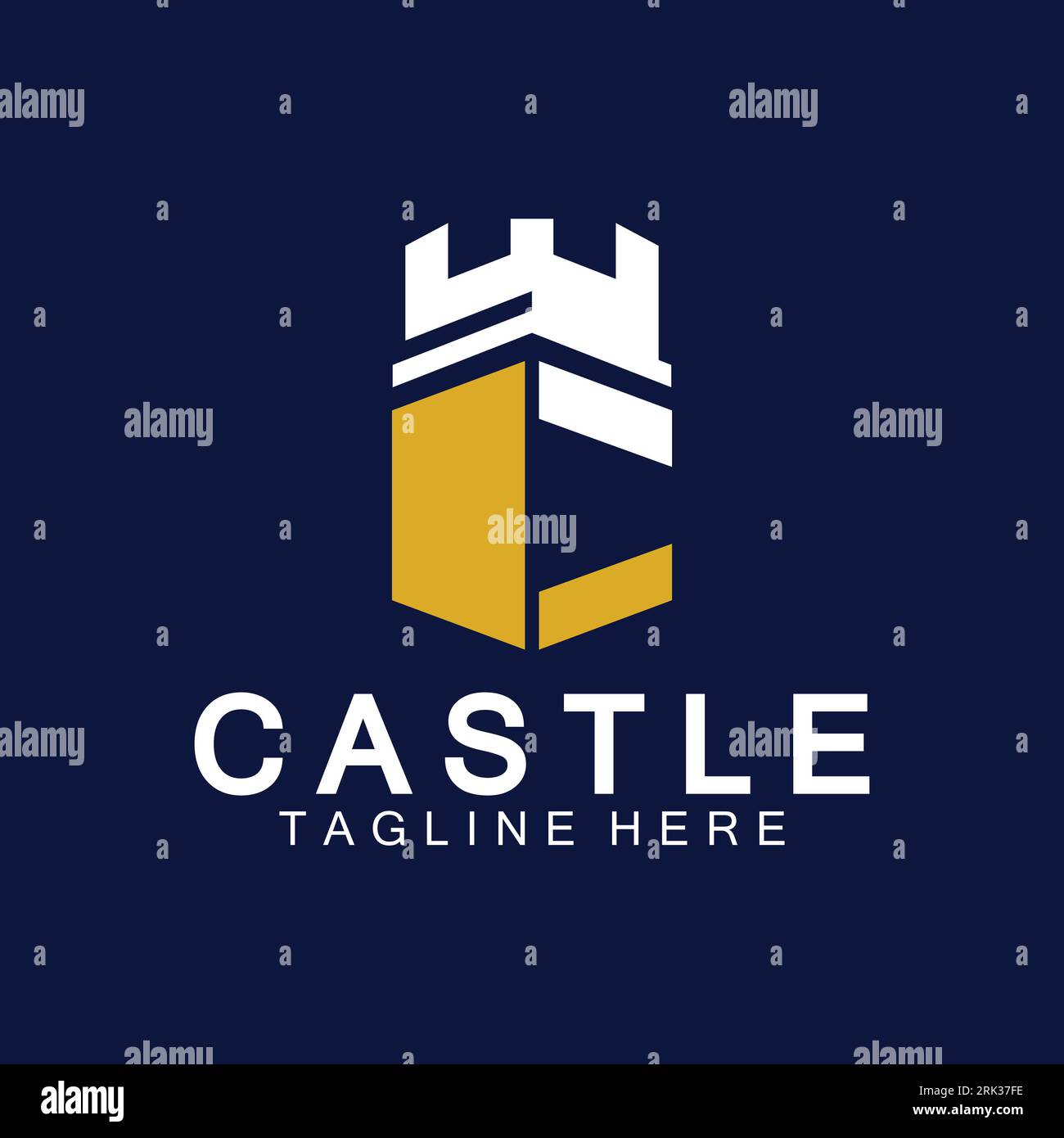 Letter c castle logo icon design template Stock Vector Image & Art - Alamy