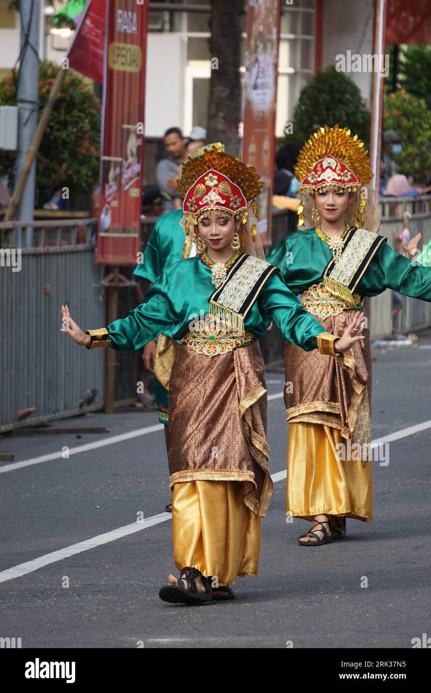 Zapin melayu dance from Riau at BEN Carnival. Zapin comes from the ...