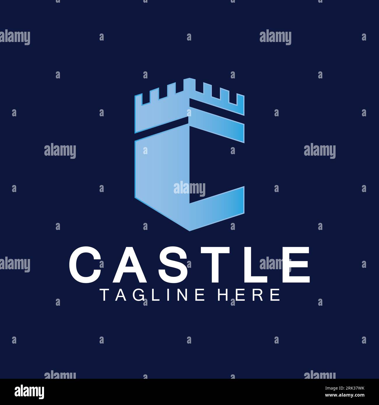 Letter c castle logo icon design template Stock Vector Image & Art - Alamy