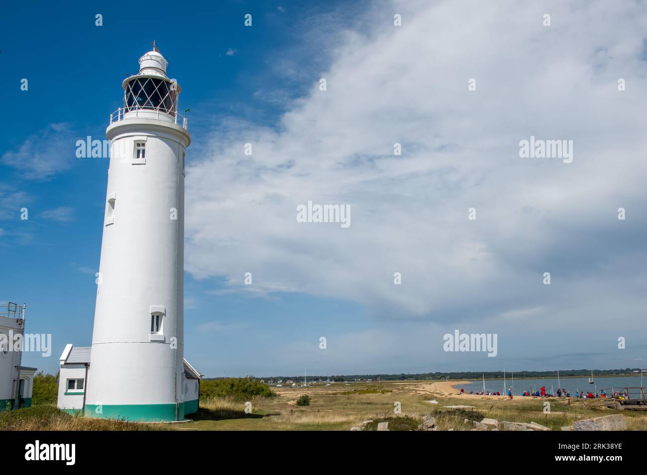 Hurst Point Lighthouse is located at Hurst Point in the English county ...
