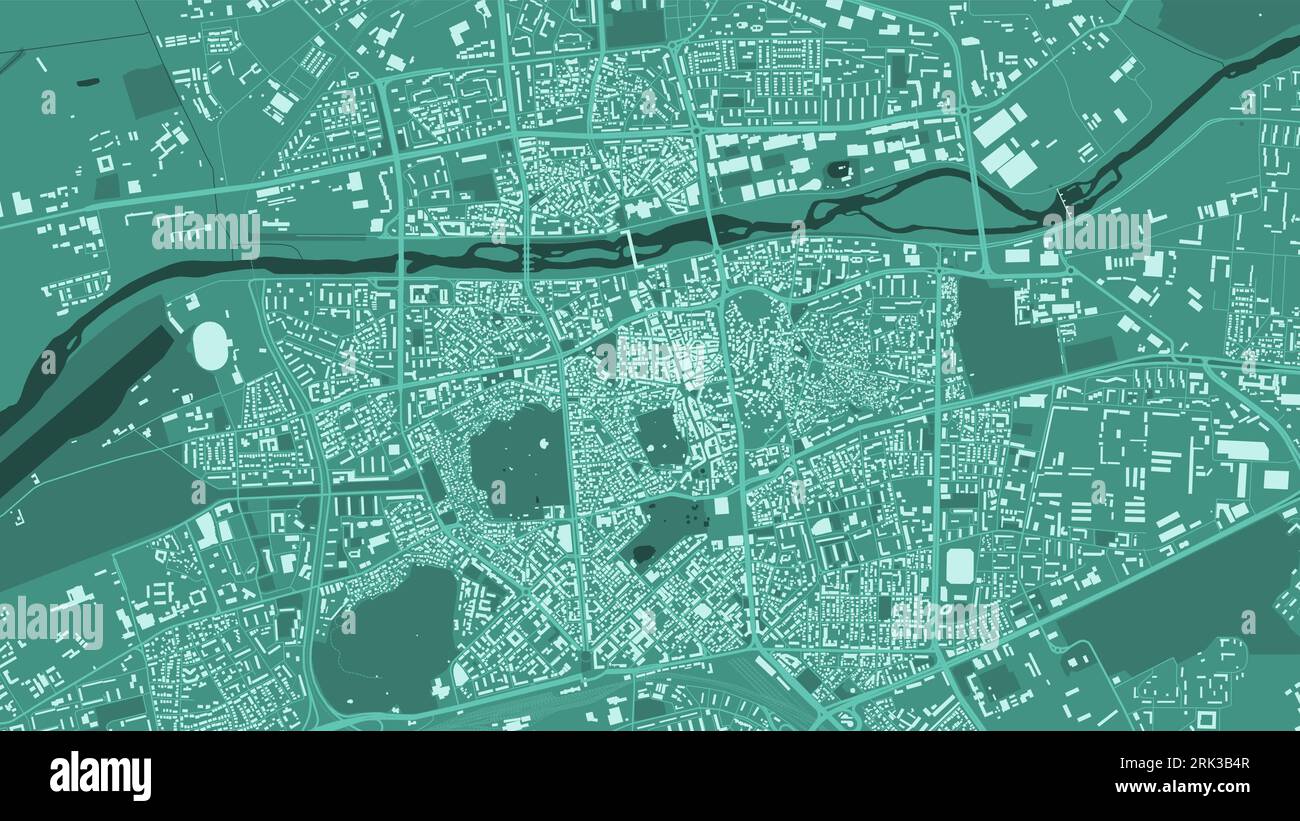 Green background map of Plovdiv, Bulgarian city Stock Vector Image ...