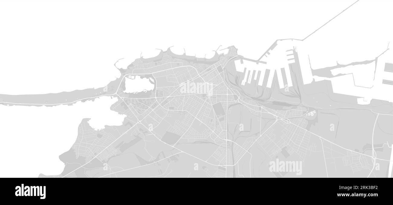 Grey background map of Constanta, Romanian city Stock Vector Image ...