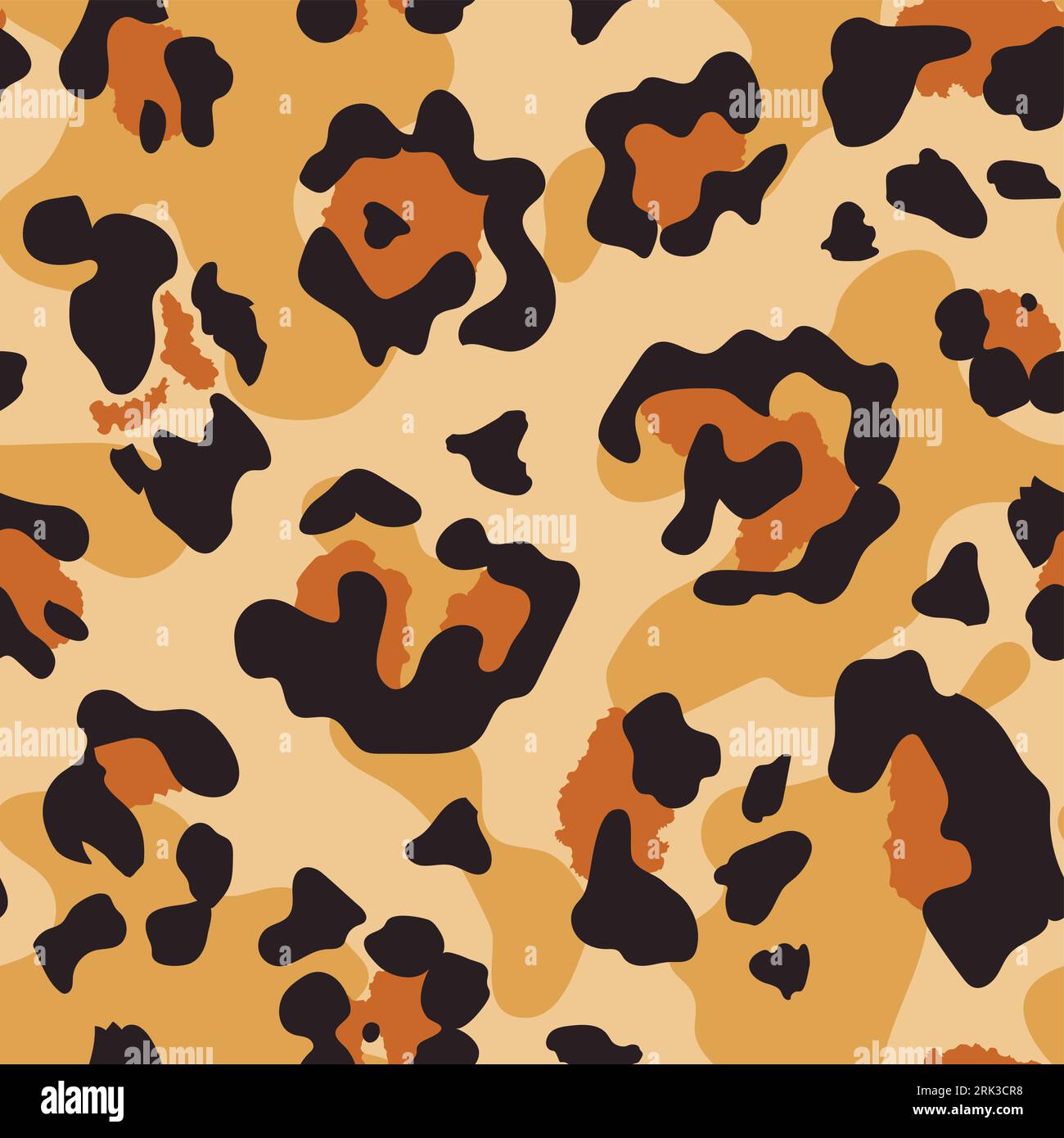 Leopard pattern, seamless illustrator background Stock Vector Image ...