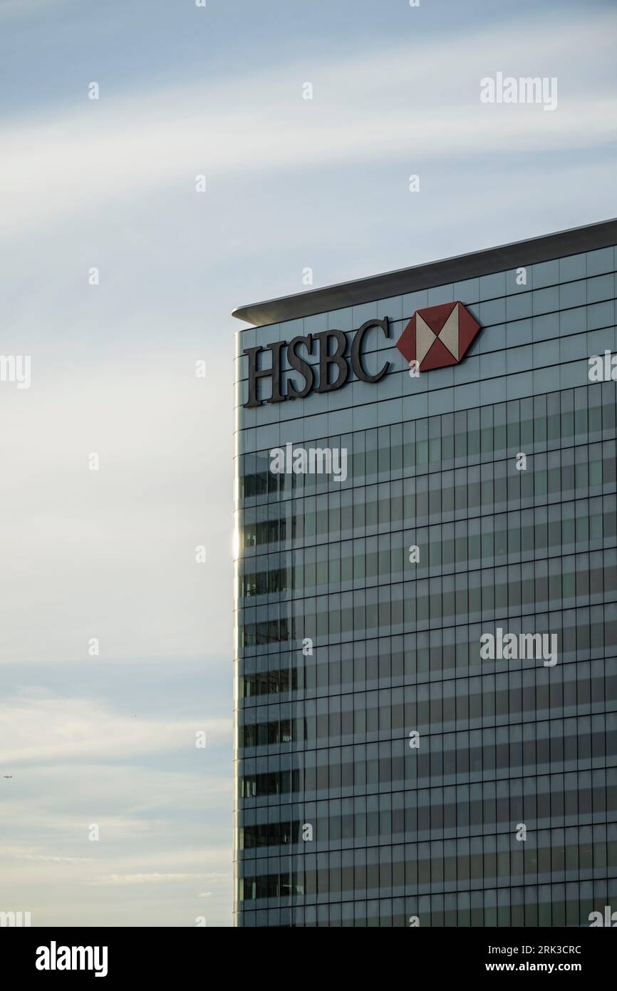 HSBC Building, Canary Wharf, London, uk Stock Photo - Alamy