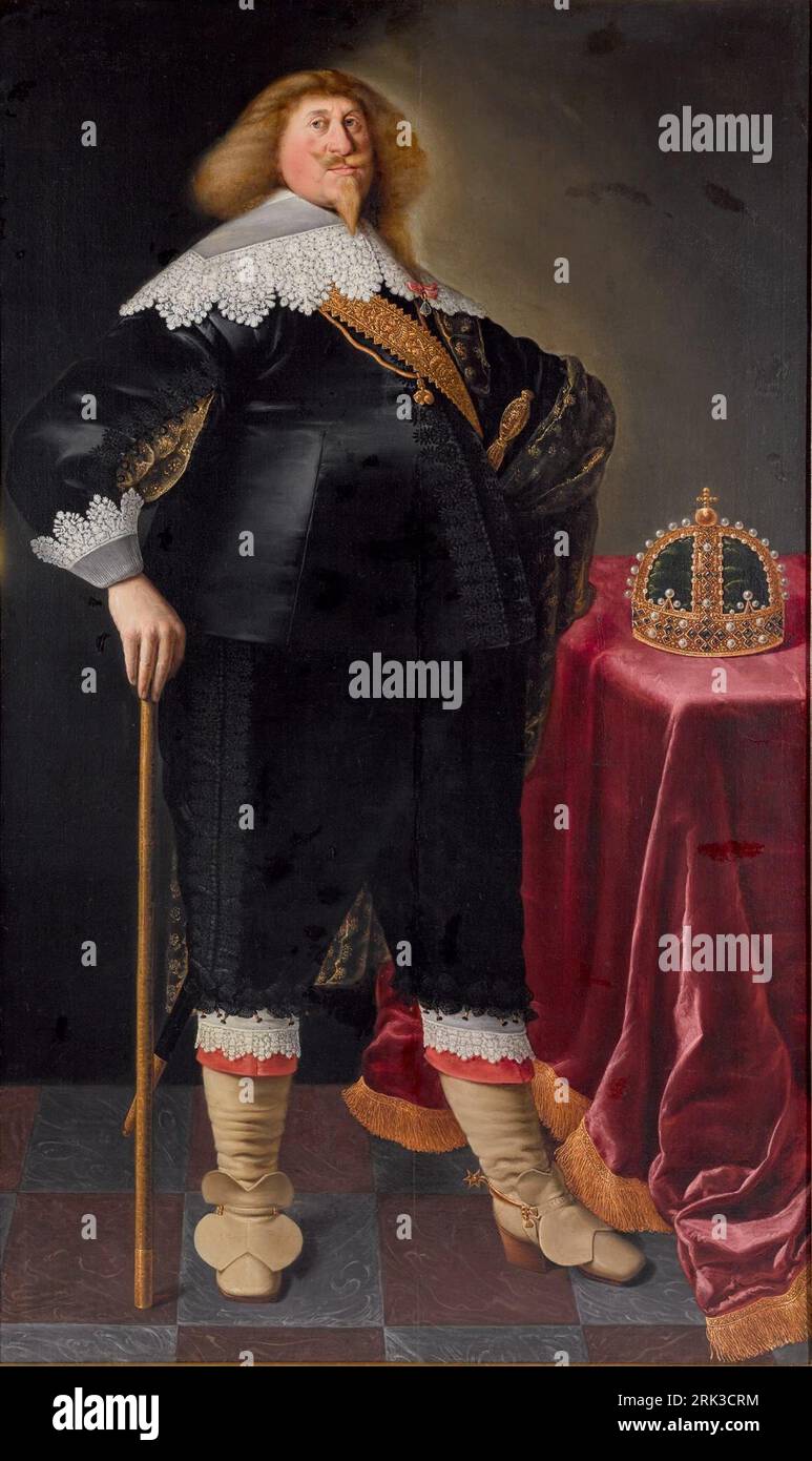 Portrait of King Władysław IV Vasa circa 1640 by Peter Danckerts de Rij ...