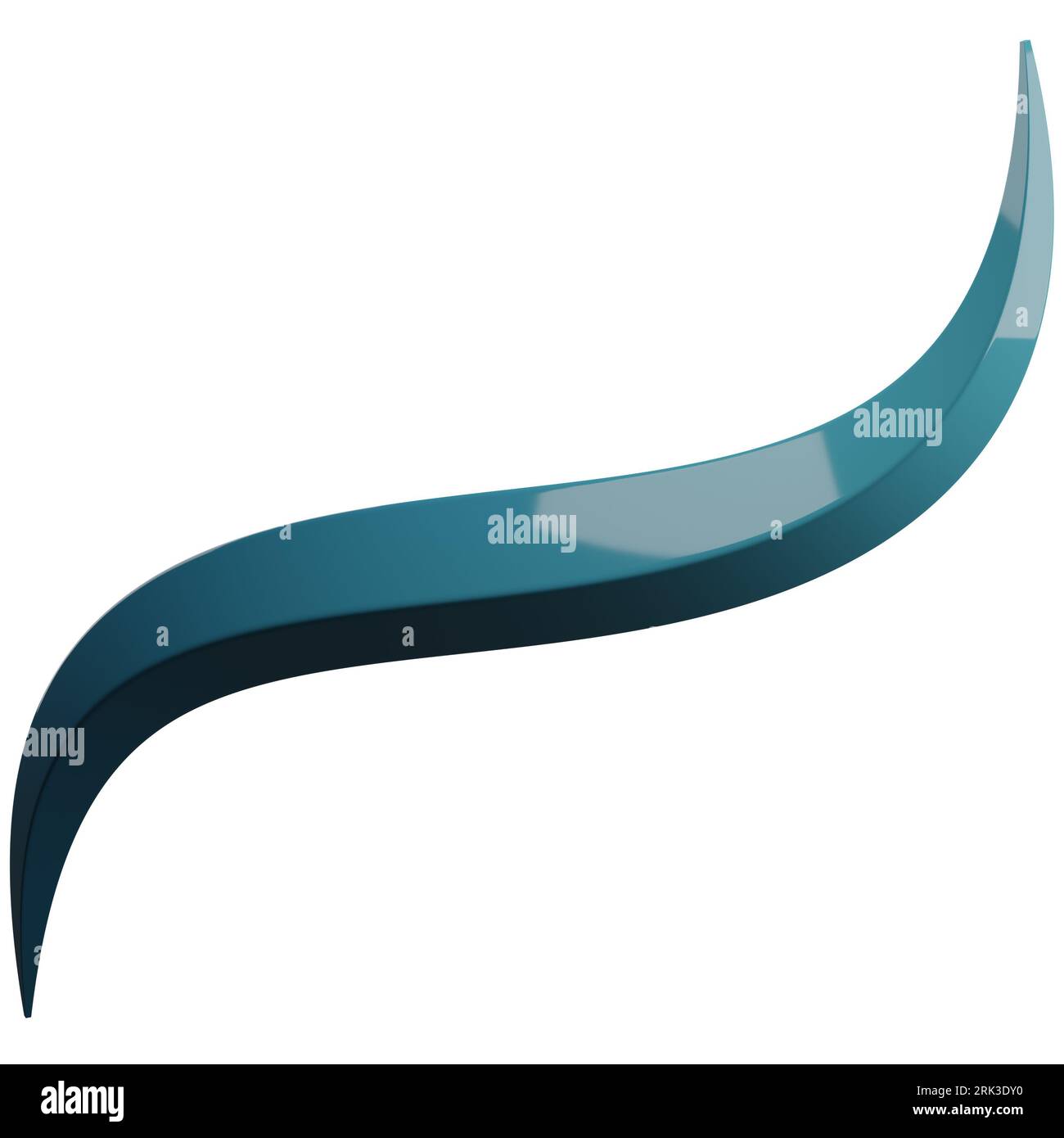 3D abstract shape illustration. Fluid design element holographic liquid 3D shape. Abstract ...