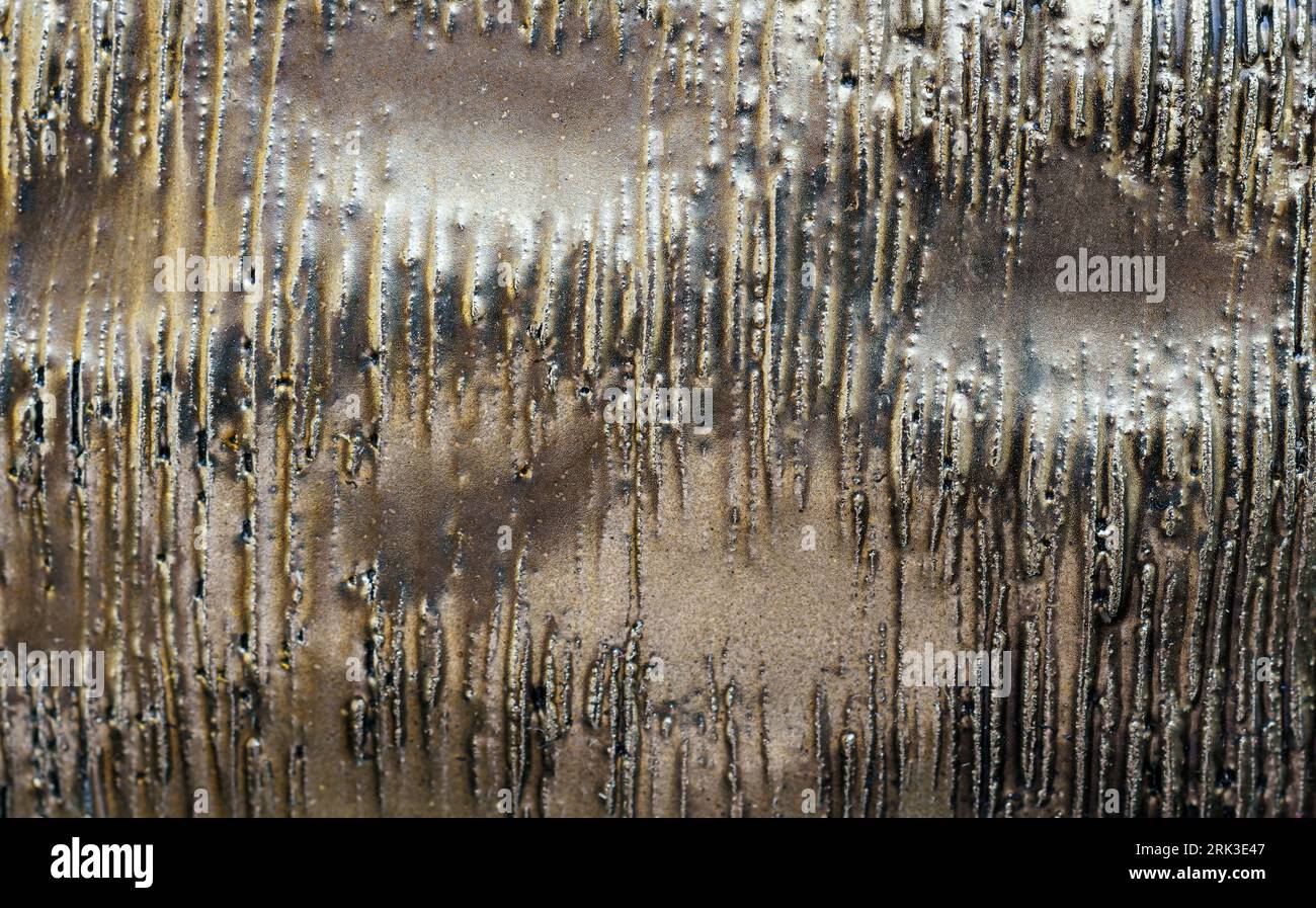 Monochrome texture of shiny grained metal. Abstract background for ...