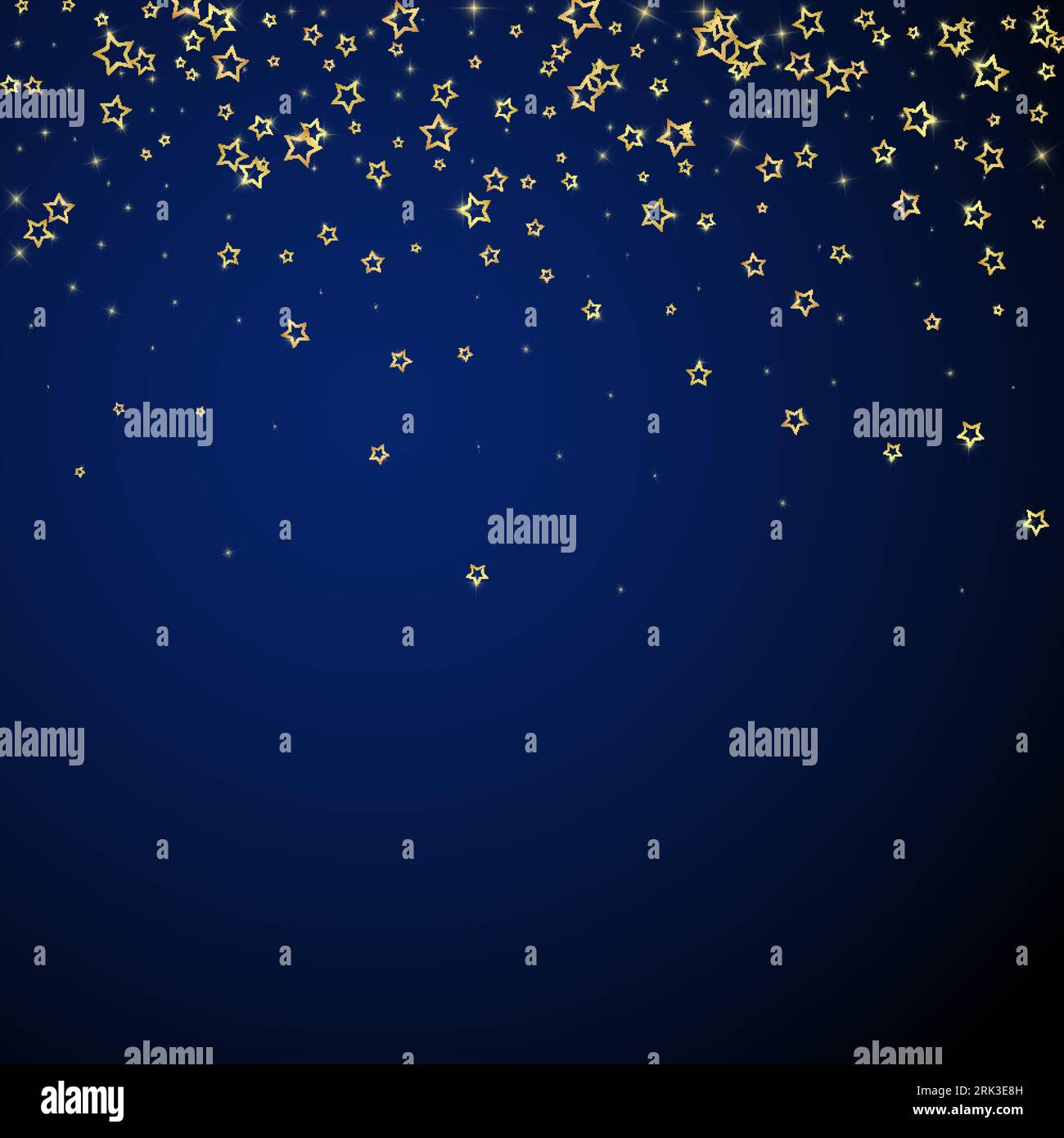 Christmas spirit. Scattered falling stars. Festive christmas confetty ...