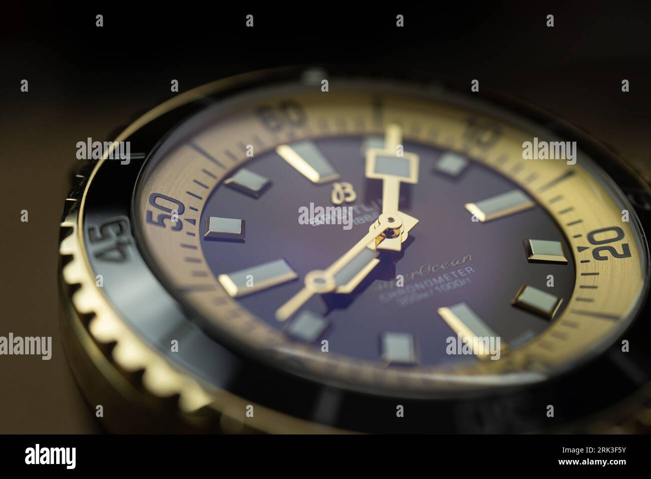 Photographs of the 2022 Breitling SuperOcean Bronze 44mm, reference ...
