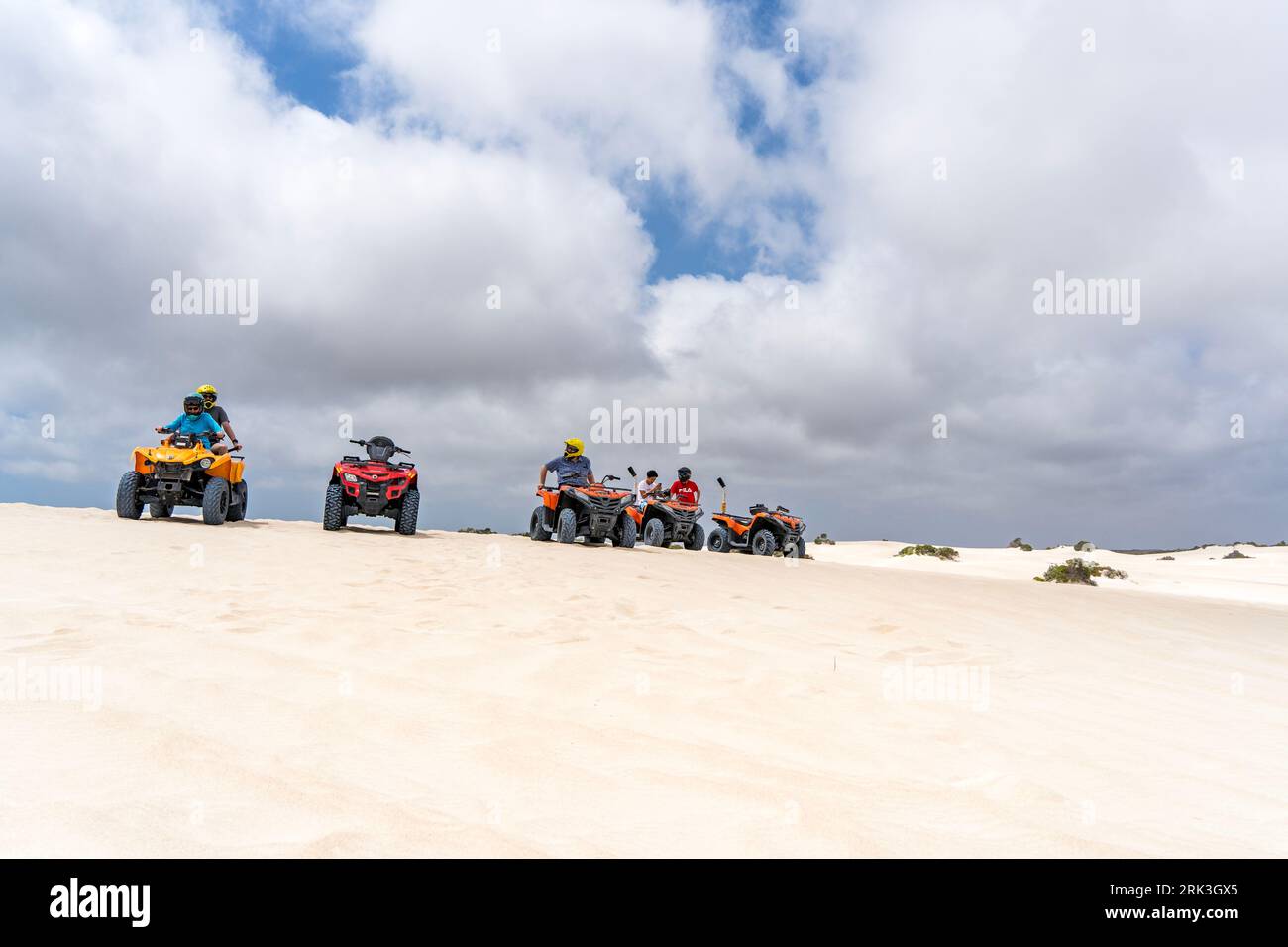 Quad biking at Lancelin Sand Dunes, Western Australia Stock Photo - Alamy