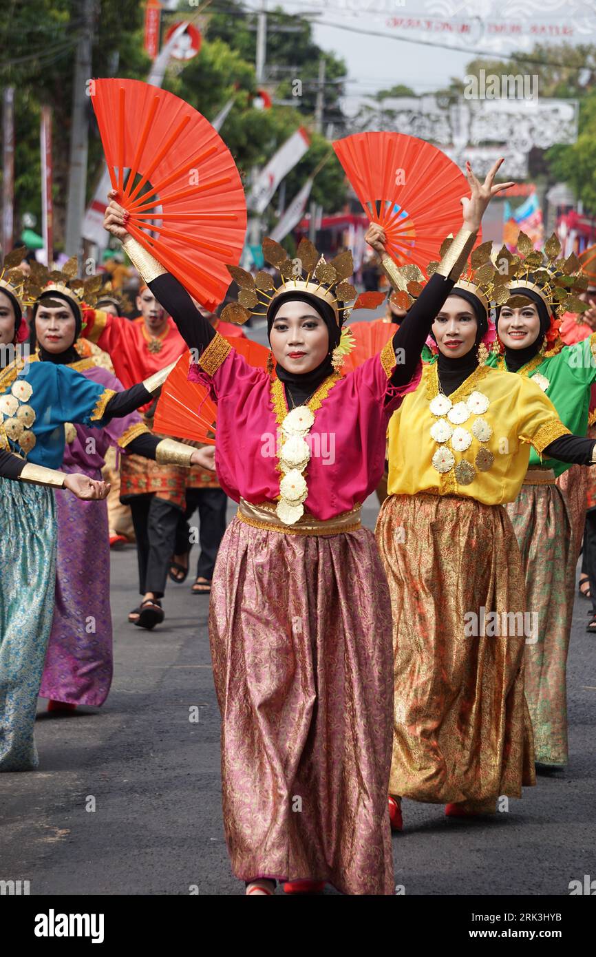 Mappadendang dance from south sulawesi at BEN Carnival. This dance ...