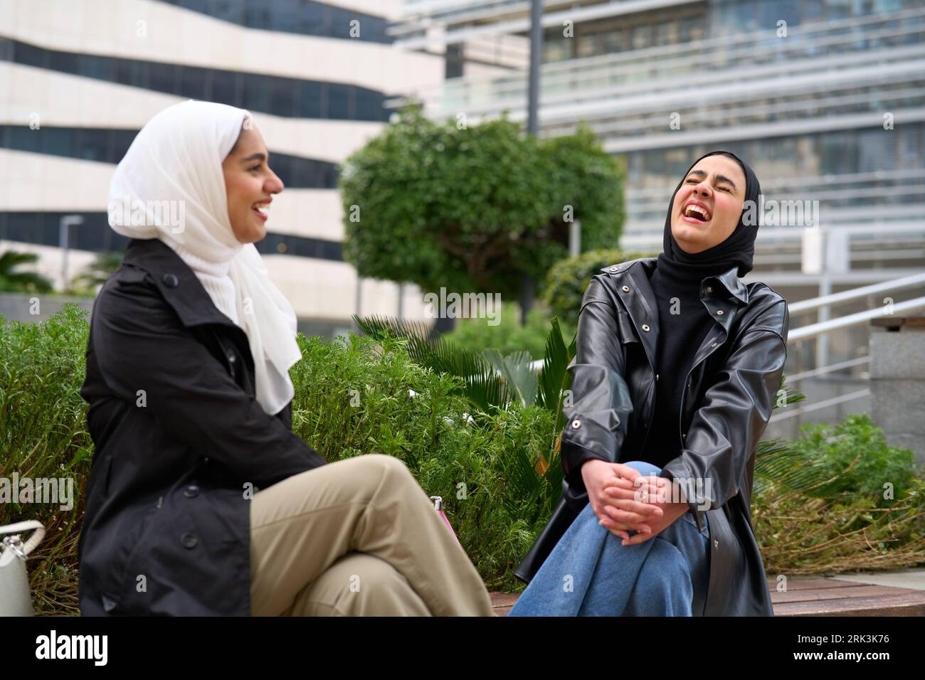 Young muslim friends. Muslim women together Stock Photo - Alamy